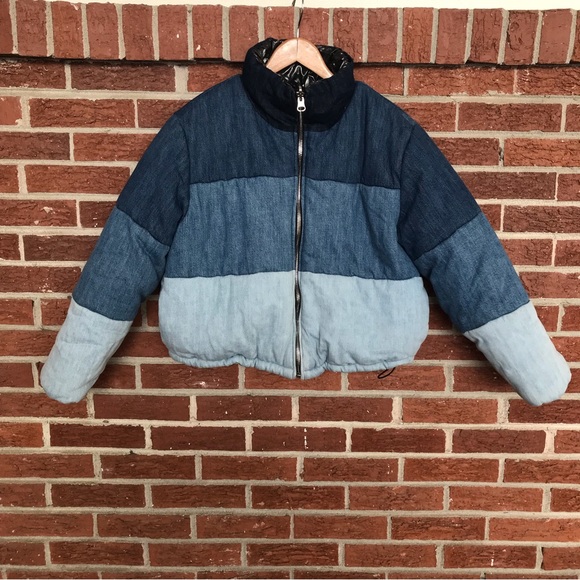 Blue Revival | Jackets & Coats | Blue Revival Denim Reversible Puffer ...